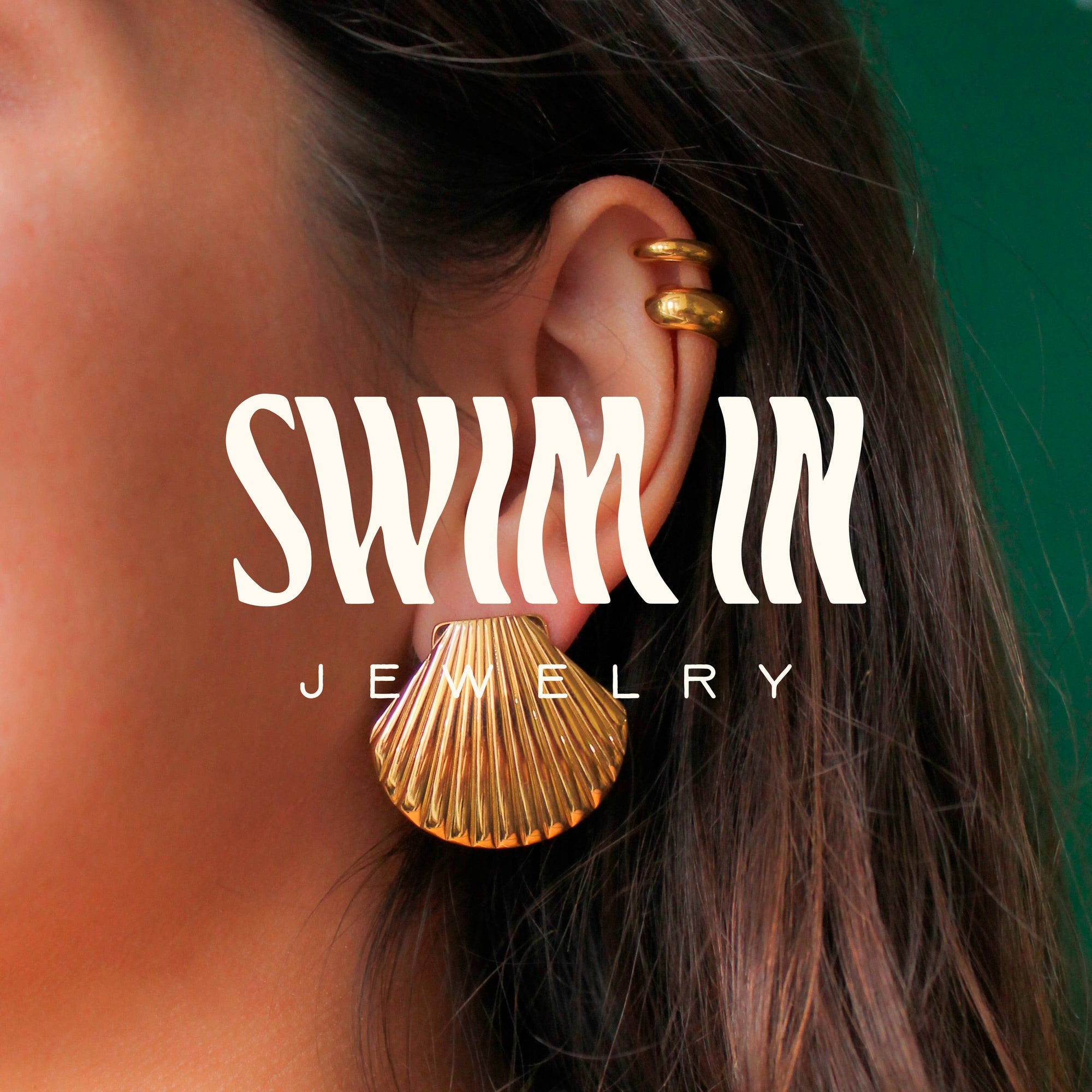 Cabana Fan Earrings Waterproof Hops Petunia Floral